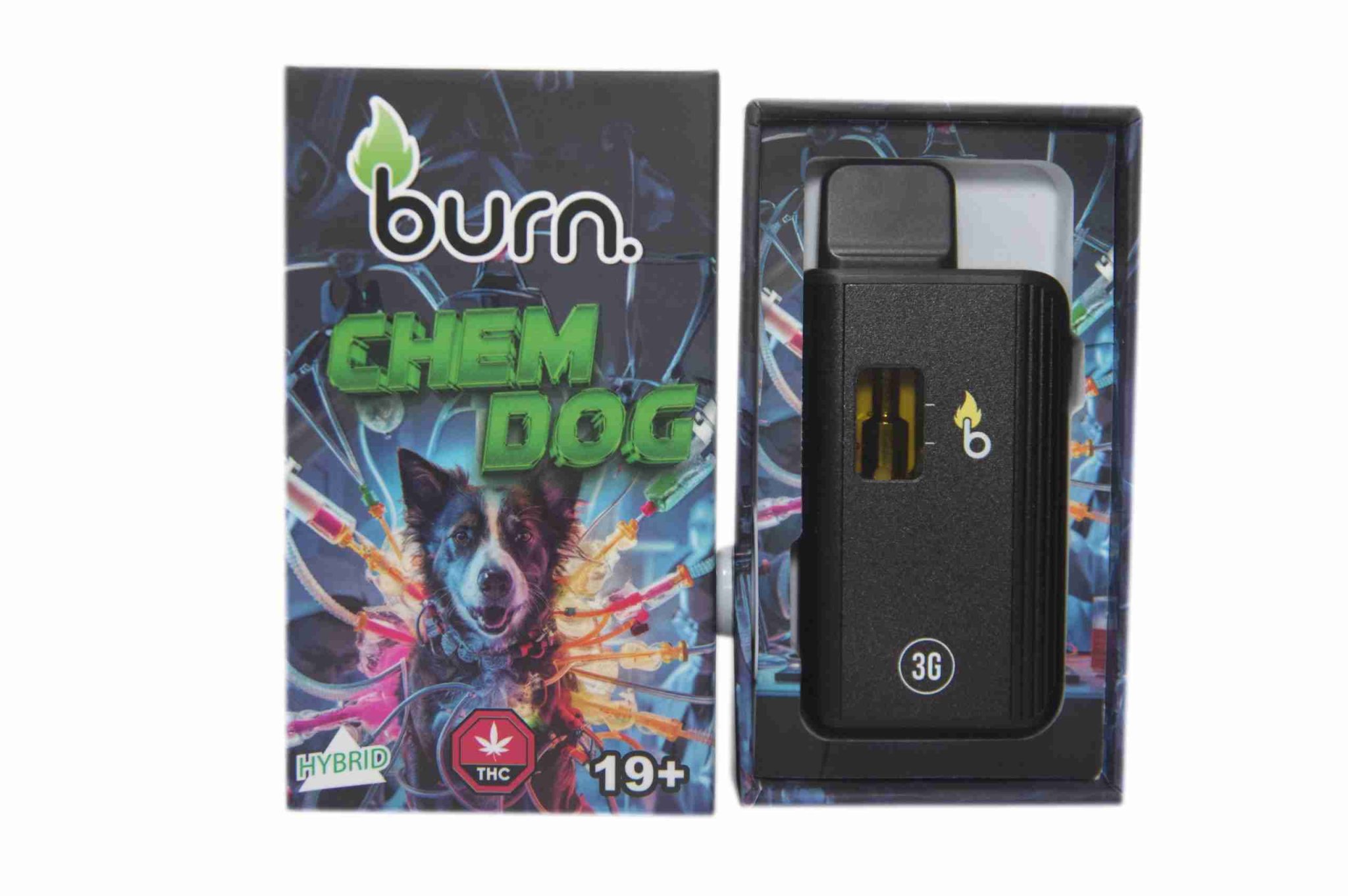 3 Gram Burn Disposable Vapes – Chem Dog (Hybrid) (3 Gram) – Cannabis Den